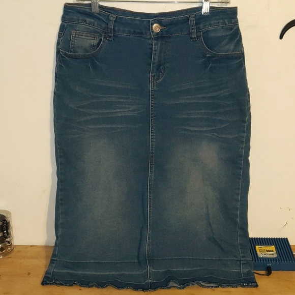 Be Girl Skirts Begirl Modest Blue Jean Skirt No Slit Medium Poshmark